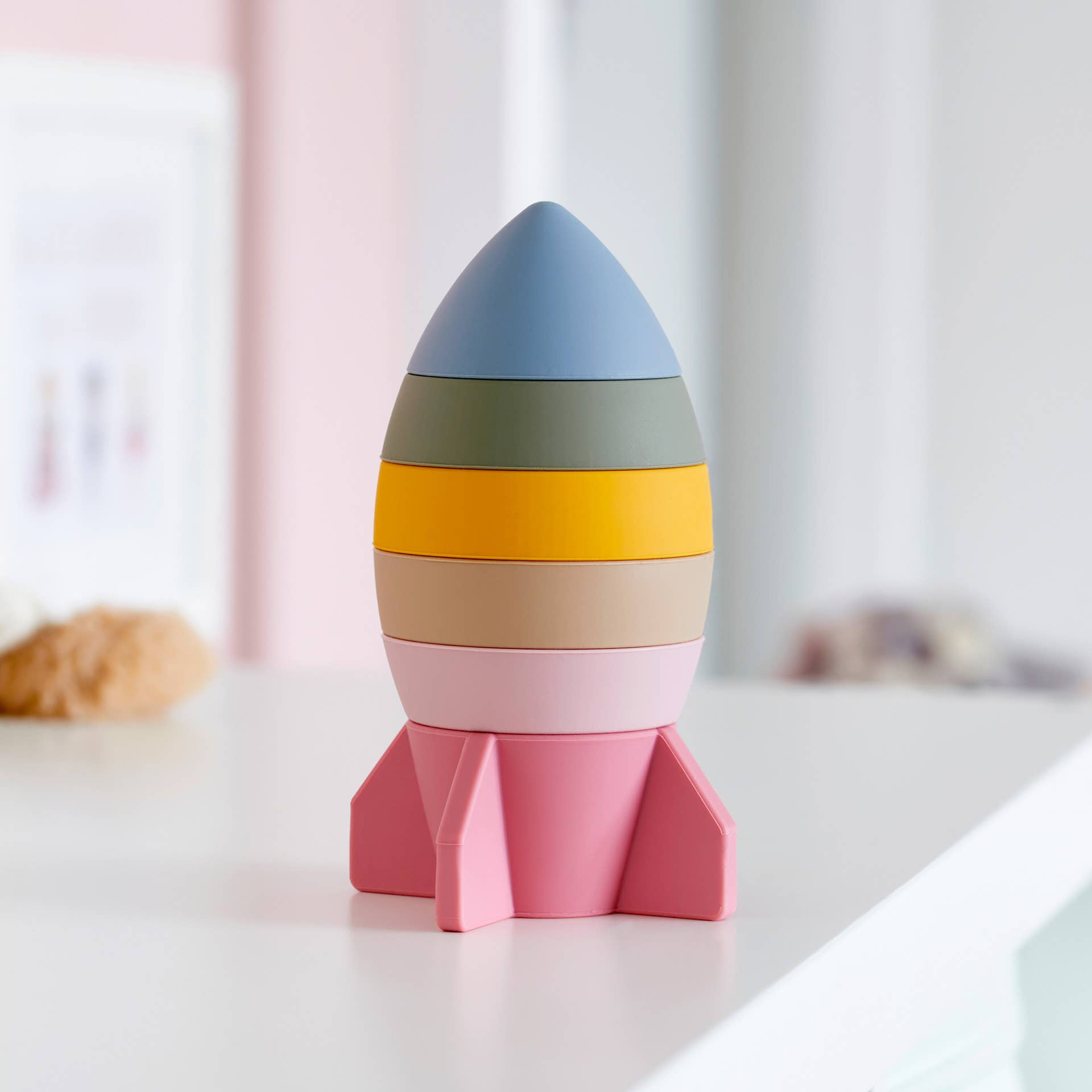 SiliSoft® Rocket Stacker (Earth) – Naturally Baby