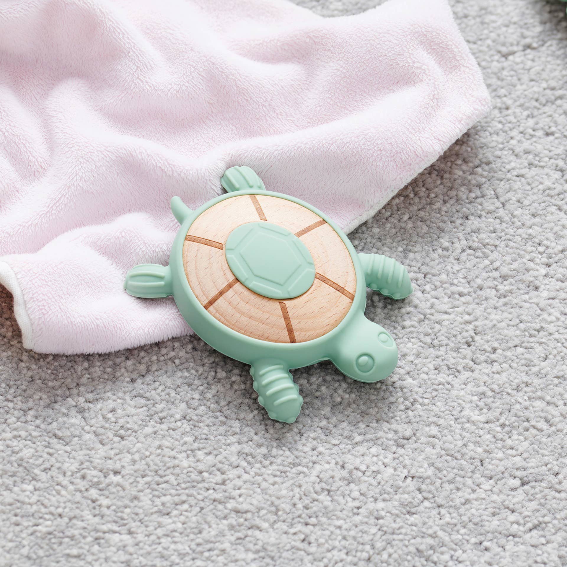 SiliSoft® Turtle Teether – Naturally Baby